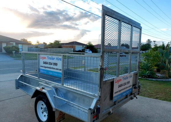 8 × 5 Cage Trailer with Ramp | Logan Trailer Hire | Cage Trailers, Car ...