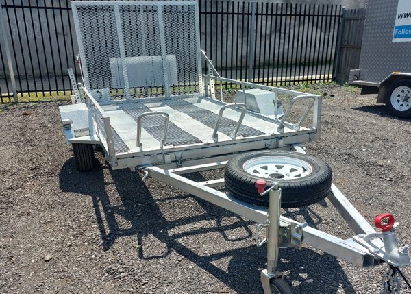8 x 5 Motorbike Trailer | Logan Trailer Hire | Cage Trailers, Car ...